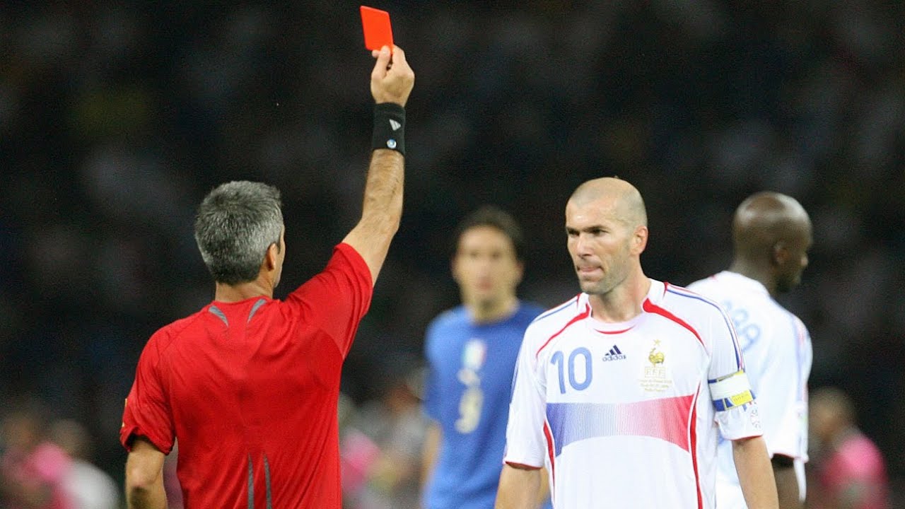 All 5 FIFA World Cup Finals Red Cards - YouTube