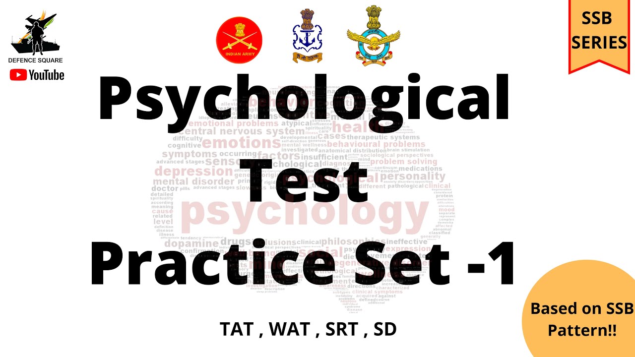 SSB Psychological tests || Practice Set -1 || Same As SSB ||TAT ||WAT ...