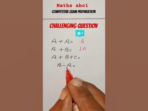 challenging question#maths - YouTube