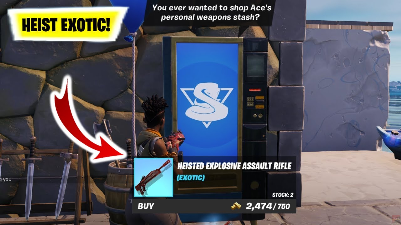 Where to find HEIST EXOTIC WEAPONS in fortnite? | How you can COLLECT ...