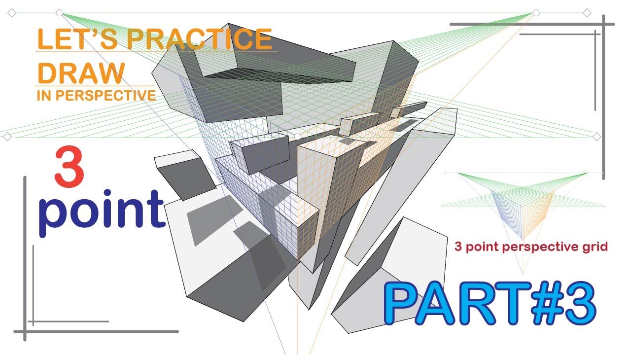LET'S PRACTICE DRAW IN PERSPECTIVE | RANDOM RECTANGULAR PRISM | PART#2 ...