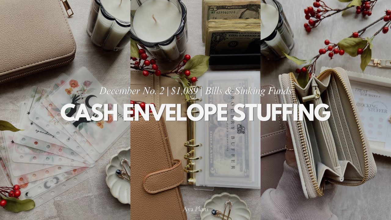 Cash Envelope Stuffing | $1,089 | December No. 2 | Bills & Sinking ...