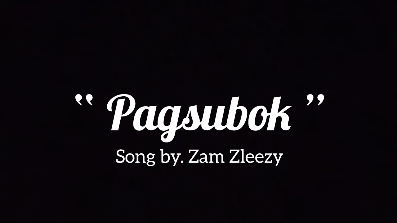 Pagsubok - Zayllo Zlee (Lyrics Video) - YouTube