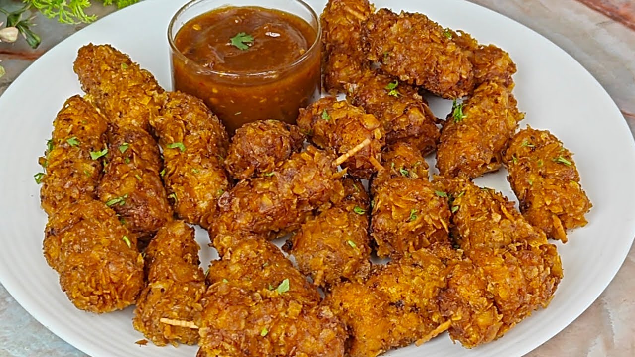 Crispy Chicken Stick Recipe | Delicious Easy Chicken Snack recipe - YouTube