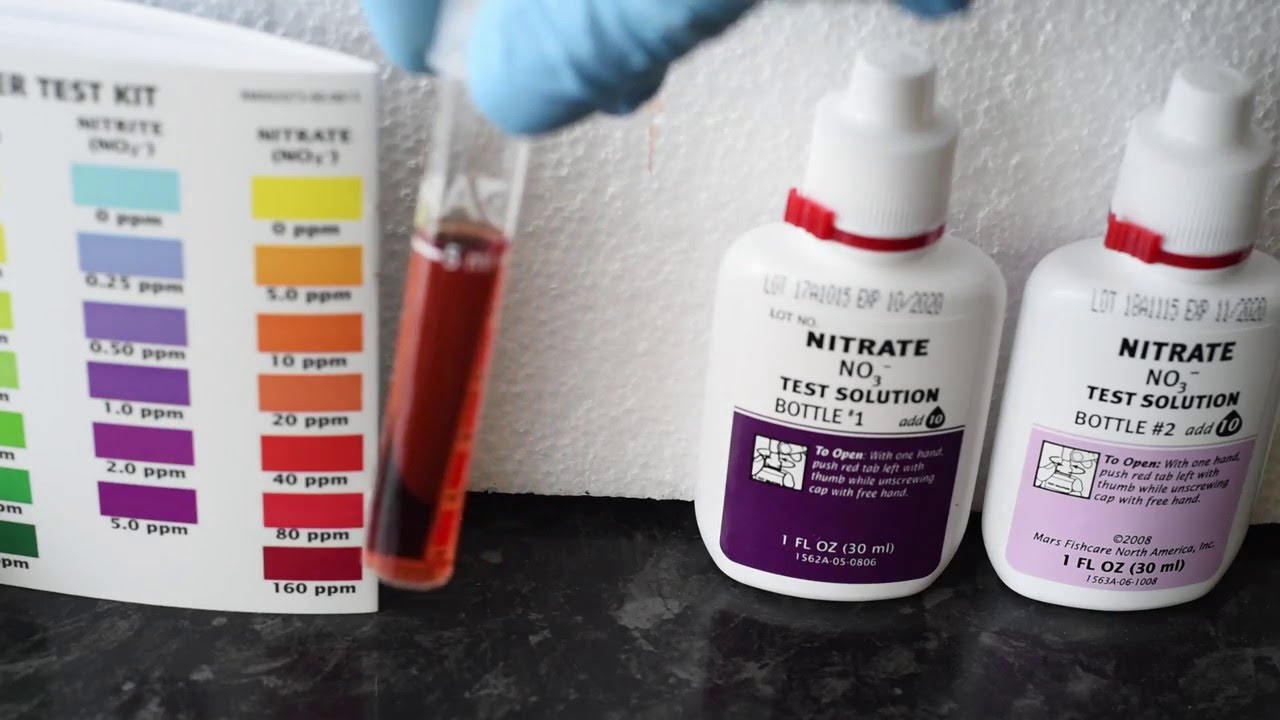 Test kropelkowy NO3 firmy API - Azotany w akwarium - YouTube