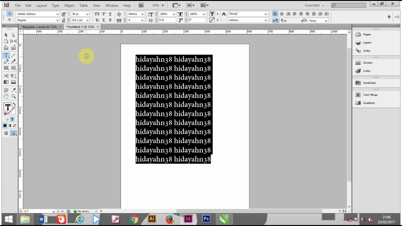 Tutorial DropCap di Adobe Indesign CS6 - YouTube