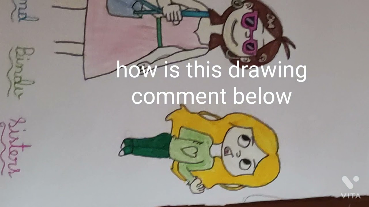 Milli and julie drawing indu and bindu - YouTube