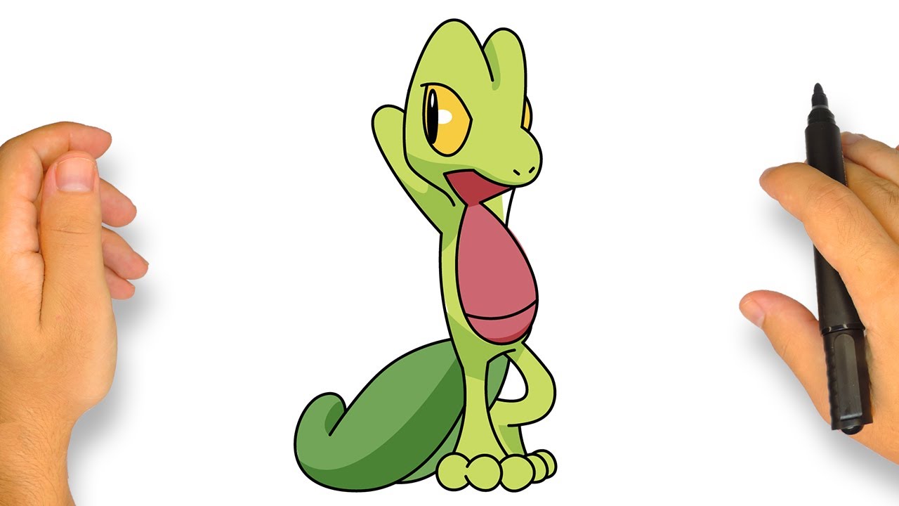 How to Draw the Pokémon Treecko | Passo a Passo Simples e Fácil - YouTube