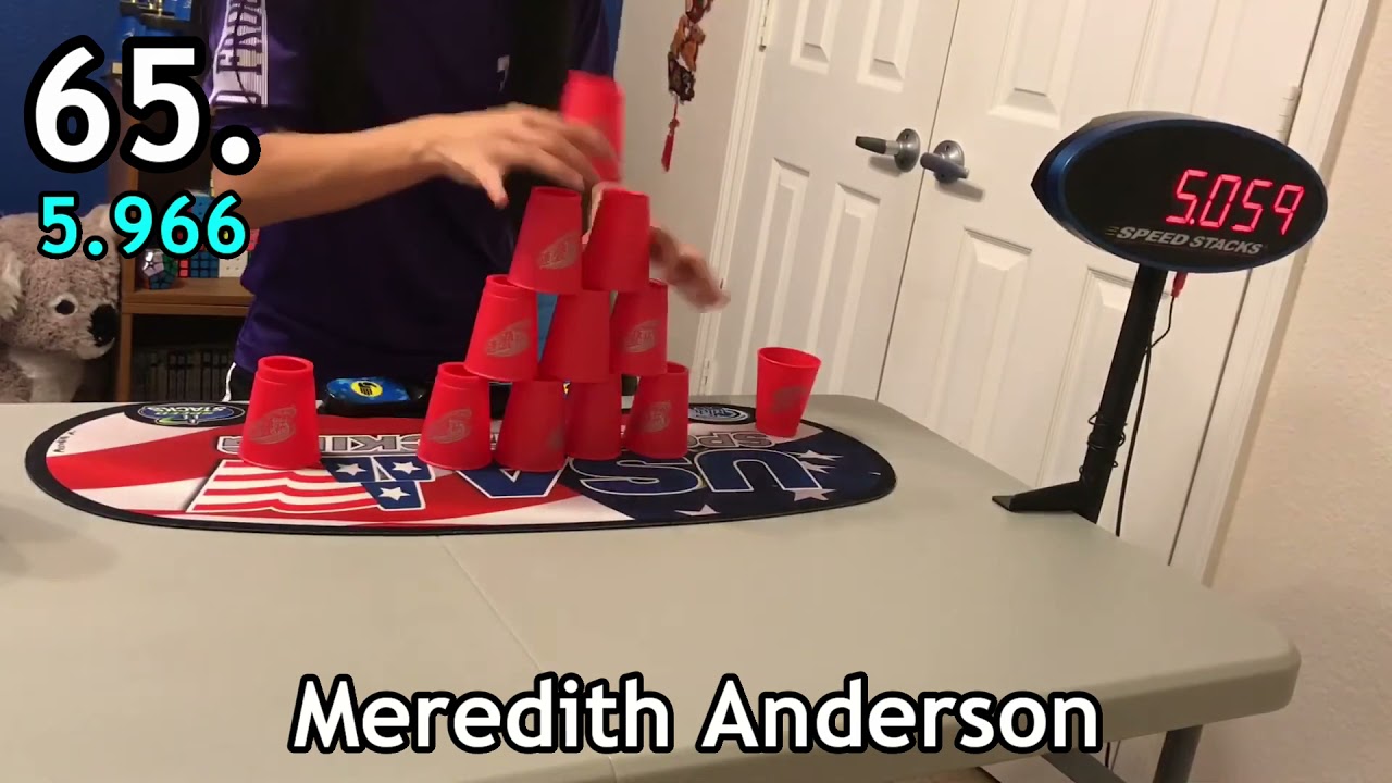 Cup Stacking: Top 100 (non-WSSA) mediums cycles - YouTube