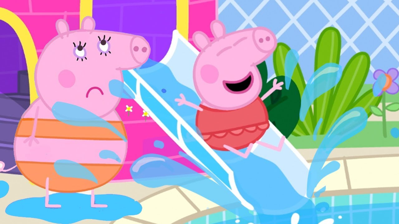 Peppa Pig Makes a SPLASH at the Waterpark!💦 🏊 Peppa Pig Full Kids ...