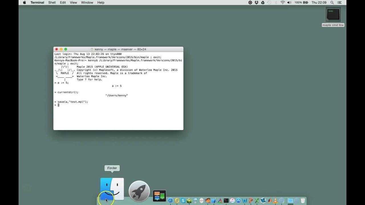 Maple Programming 05 cmd line - YouTube