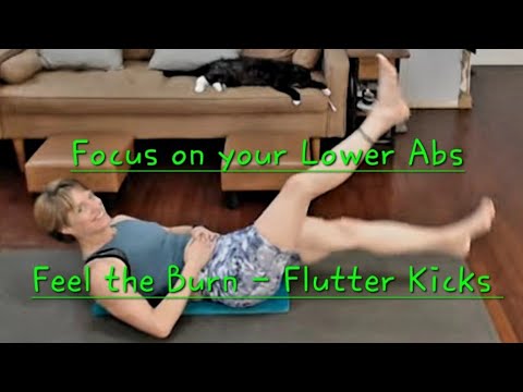 Focused Core Workout Featuring Flutter Kicks - YouTube