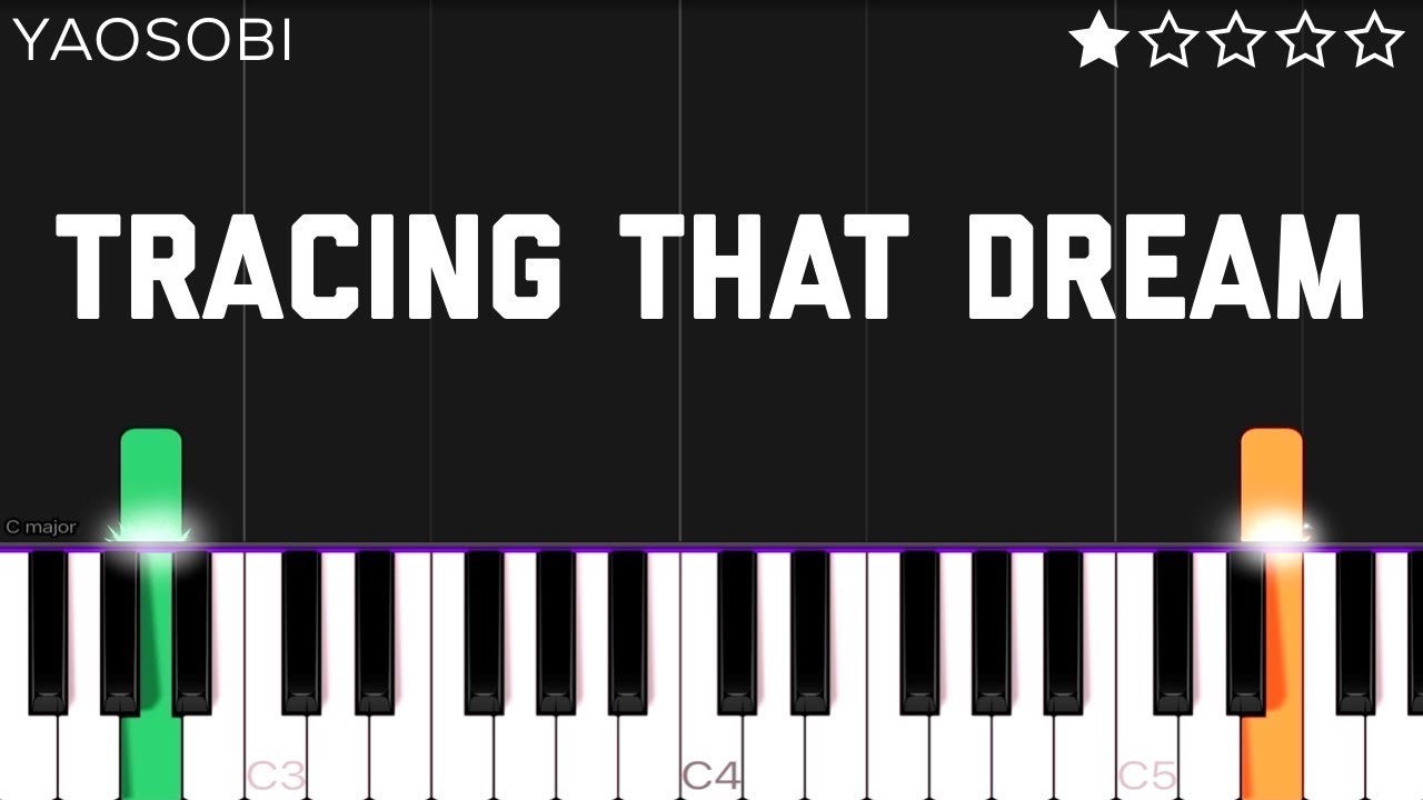 YOASOBI - Tracing That Dream | EASY Piano Tutorial - YouTube