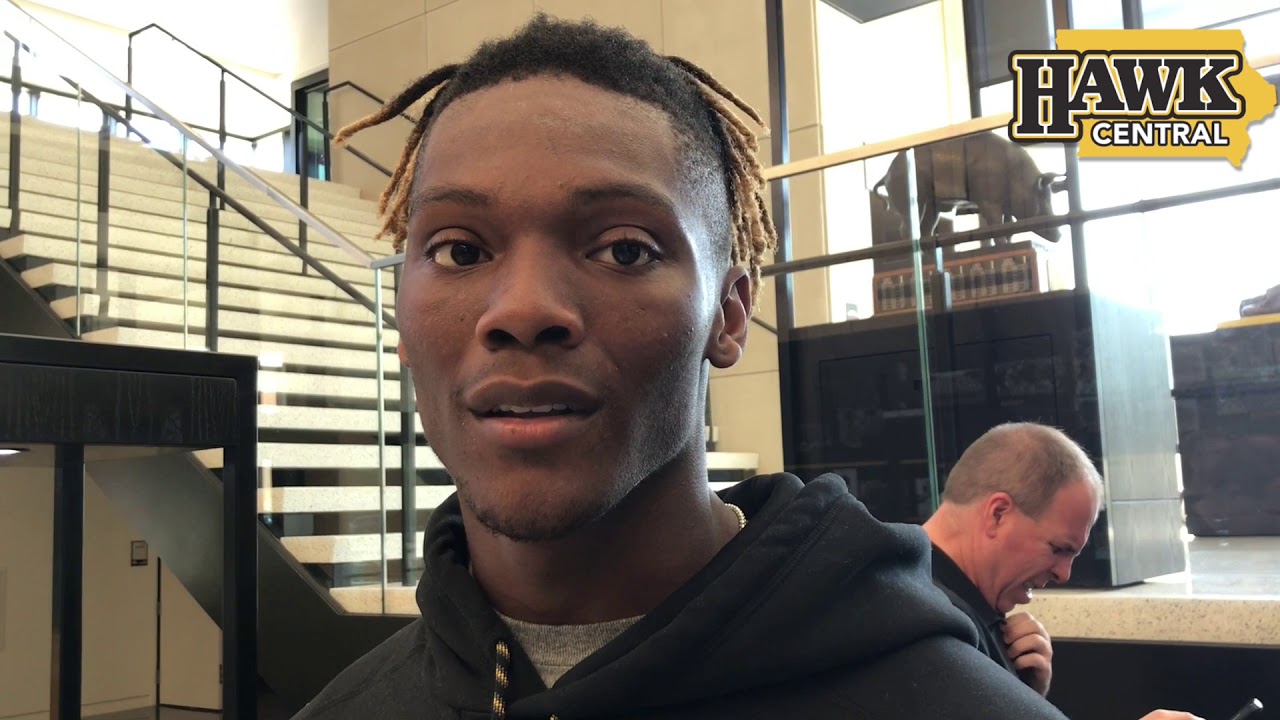 Iowa wide receiver Brandon Smith says he needs to step up more - YouTube