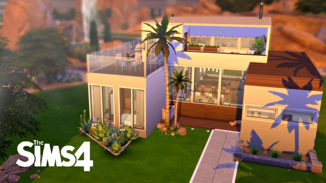 🌵MODERN Desert House | Sims 4 Speed Build | No CC - YouTube