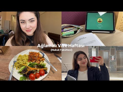 ağlamalı zırlamalı hukuk vize haftası vlog ⚖️📚| meryem çeviker