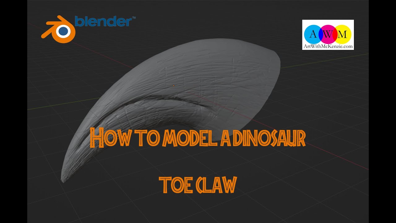 Modeling a dinosaur claw in Blender 3.4.1 Tutorial - YouTube