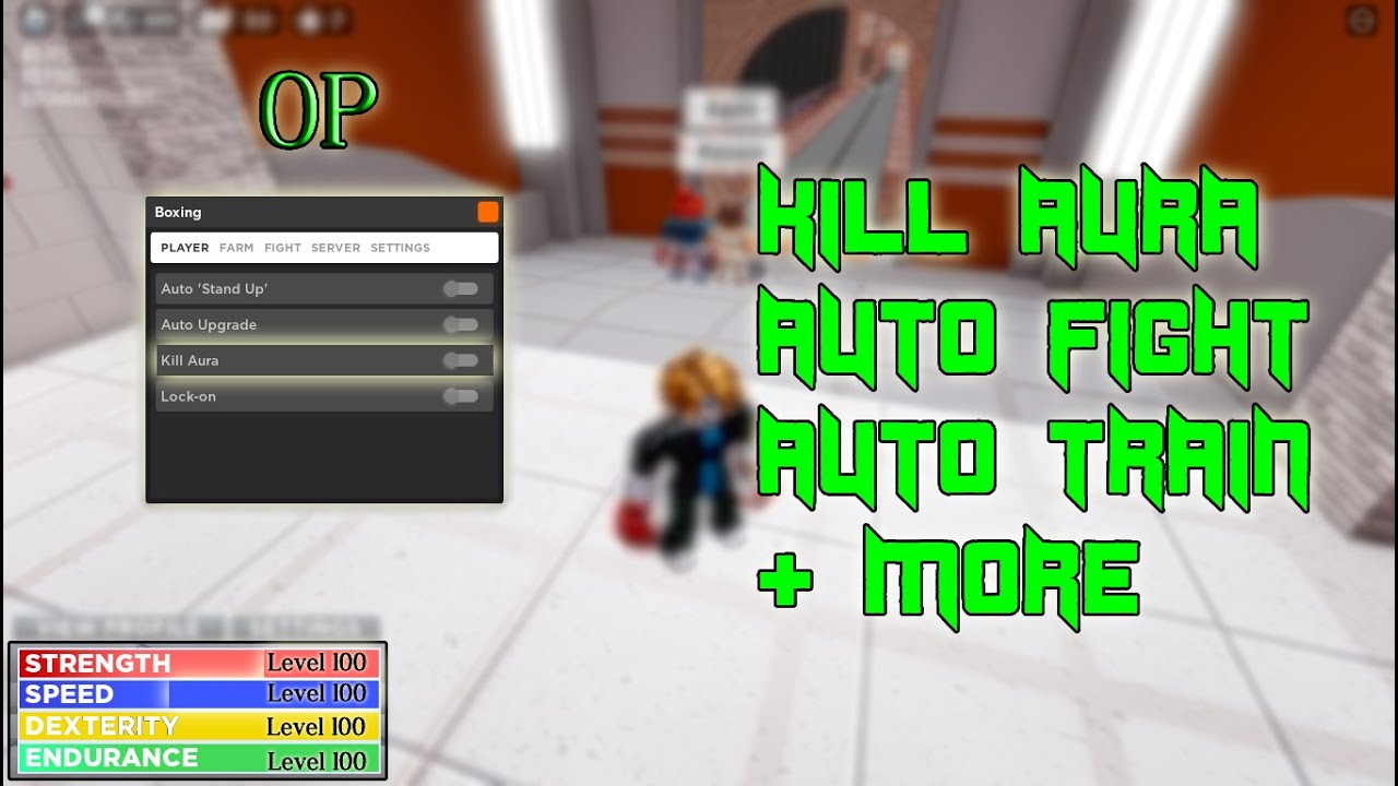 [OP] boxing league script gui [auto train, kill aura, auto fight ...
