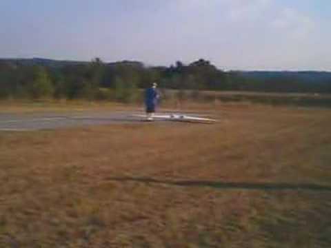 Ducted Fan Flying Wing Takeoff 7 Oct 07 - YouTube
