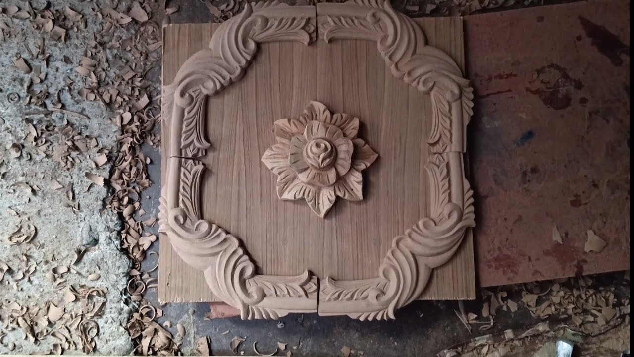 Wooden Hand Work Corner Design Making | How To Make Wood Corner Design ...