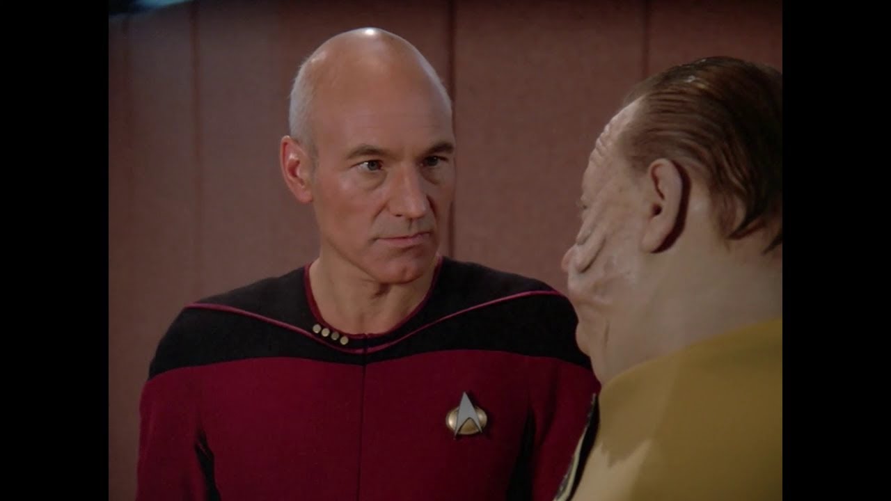 Star Trek TNG -- Picard Stands up for His First Officer - YouTube