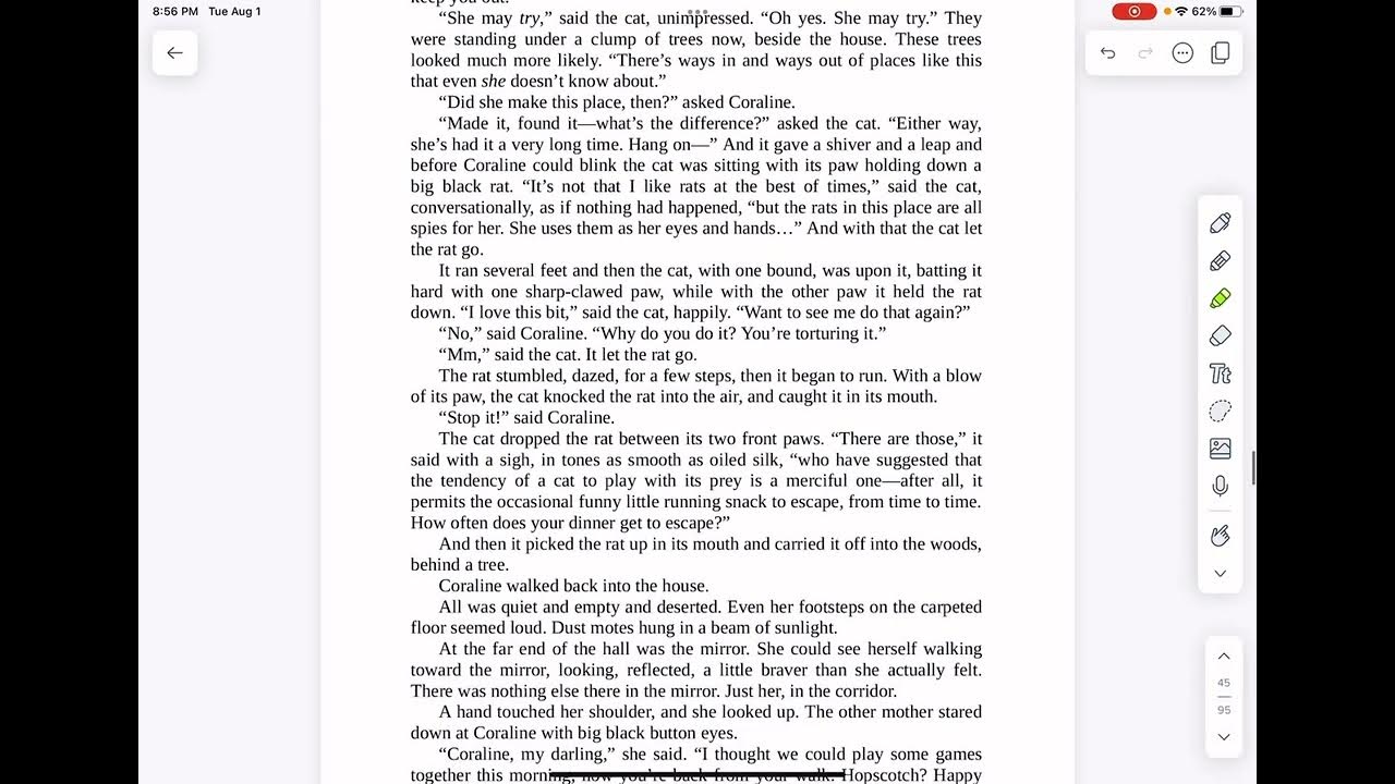 Coraline Chapter 6 - YouTube