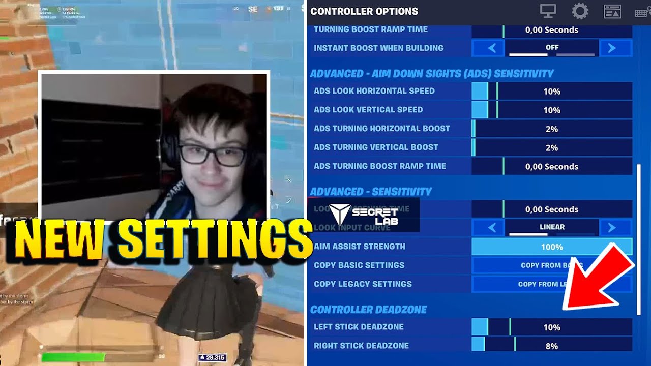 LeTsHe Controller Settings | Fortnite Season 8 - YouTube