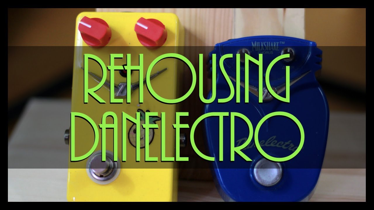 how to rehouse danelectro guitar pedal - YouTube