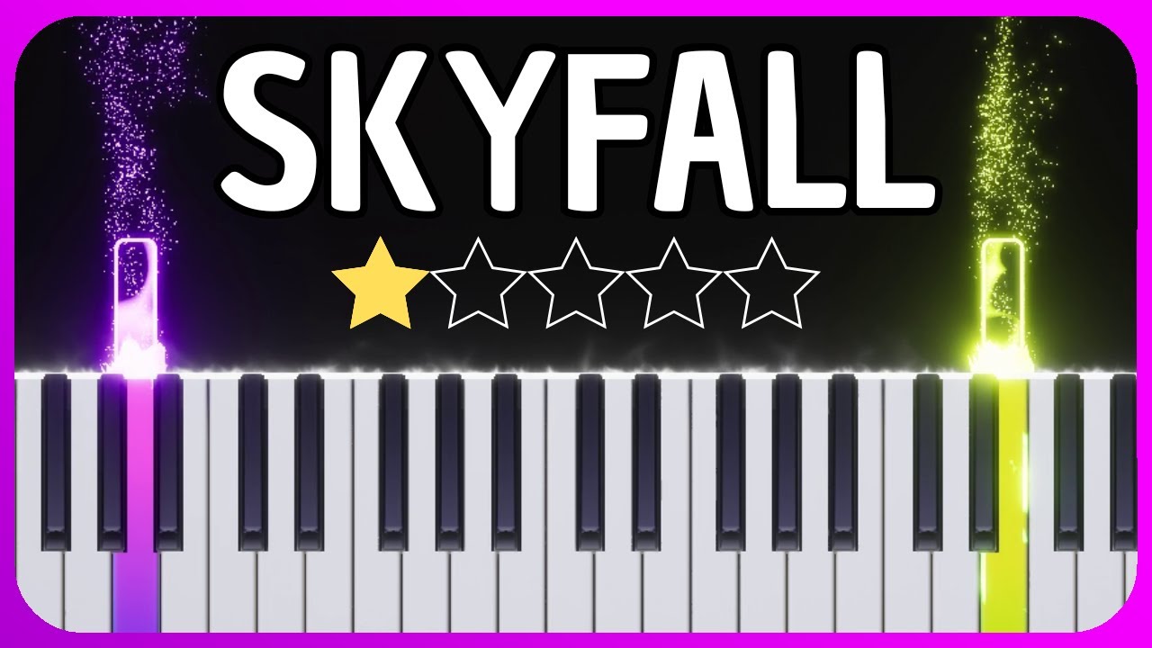 Adèle - Skyfall - Easy Piano Tutorial + Sheet Music - YouTube