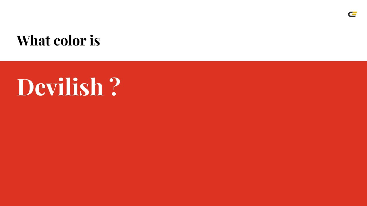 Devilish color #dd3322 hex color - Red color - Cool color dd3322 - YouTube