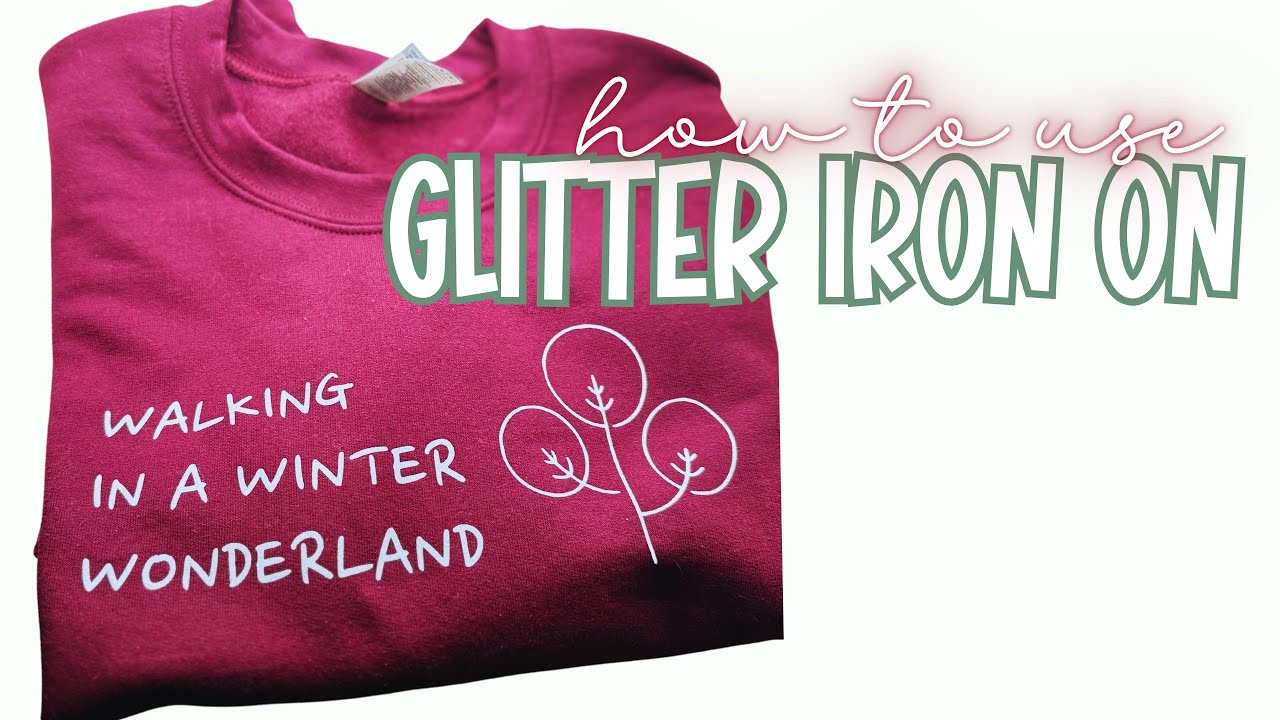 DIY Cricut Christmas Sweater Tutorial! 🎄 - Glitter Iron On Vinyl - YouTube