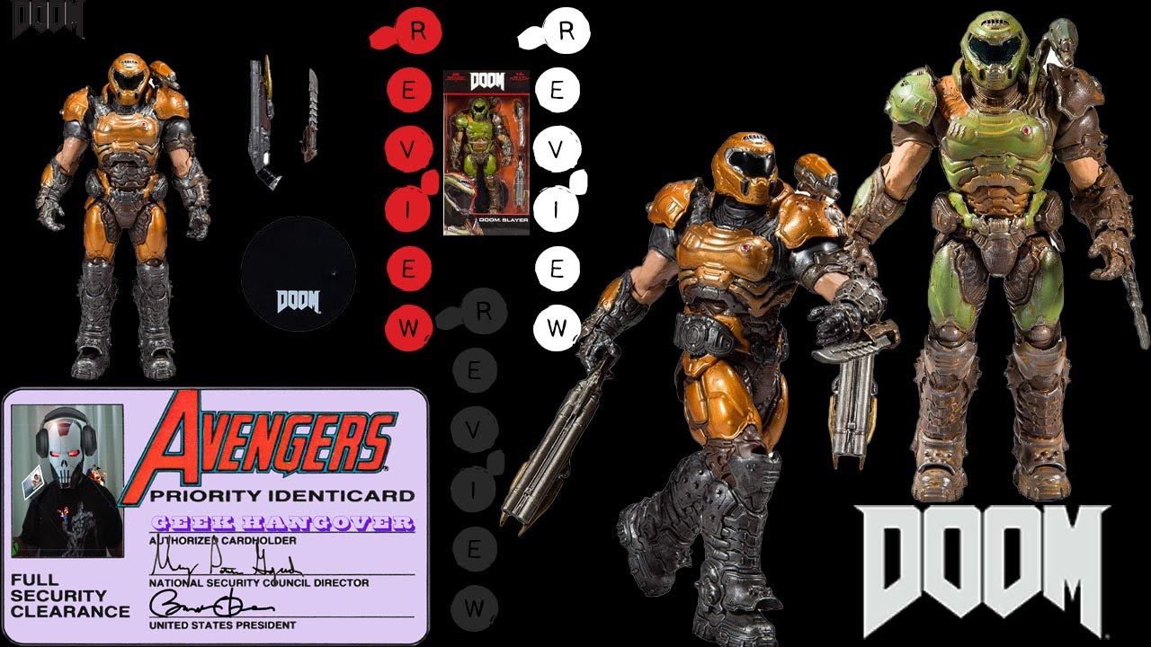 Mcfarlane Toys Doom Slayer Phobos Variant Review vs Doom Slayer Classic ...
