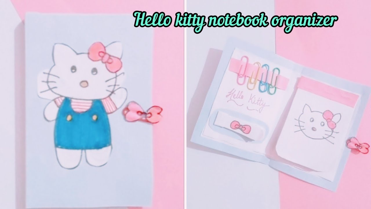 Hello Kitty Notebook Organizer||DIY Crafts|| - YouTube