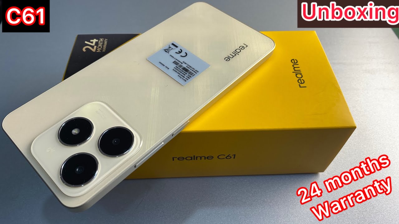 Realme c61 Golden colour | price in pakistan | unboxing | - YouTube