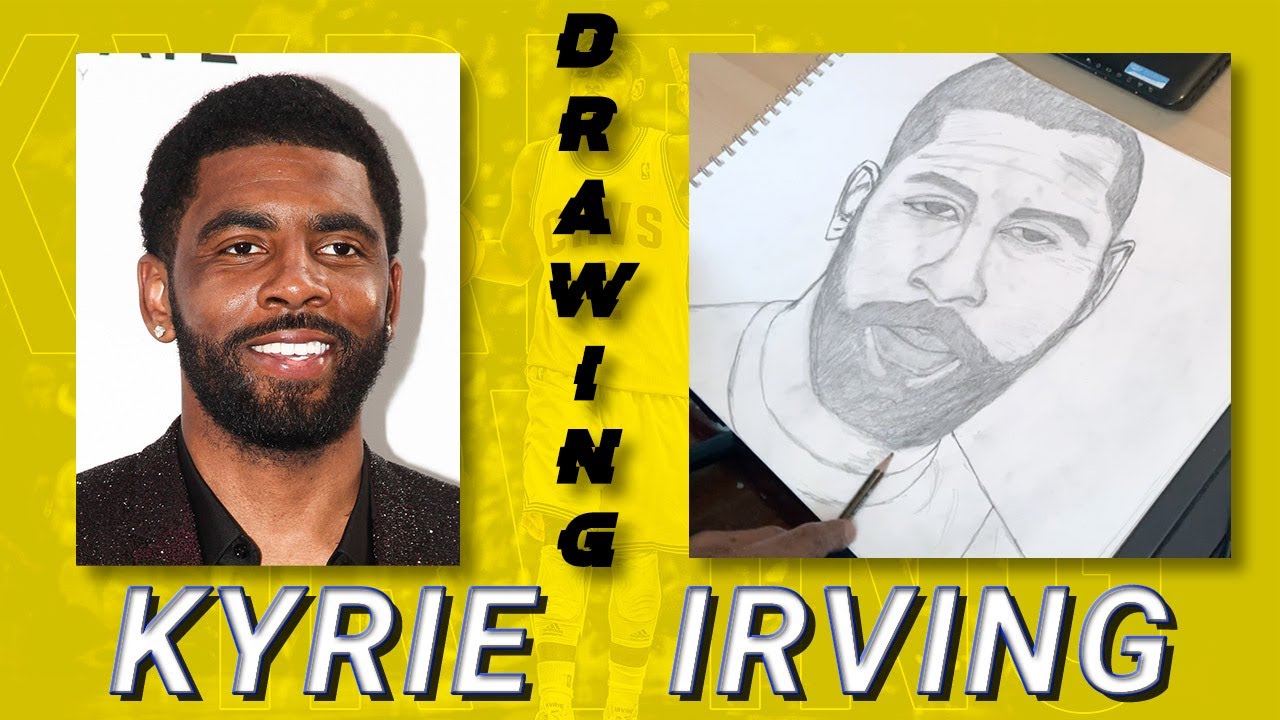 Drawing Kyrie Erving | The Dark Knight | Kyrie "Drawing With Jeff" # ...