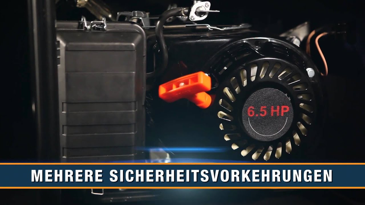 FERM power 2000W-6.5PS Stromerzeuger, luftgekühlt PGM1008 - YouTube