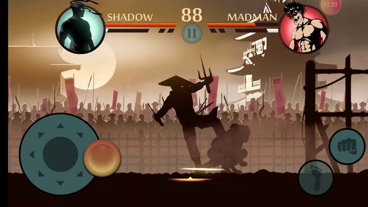 Fighter like pro ninja shadow fight - YouTube