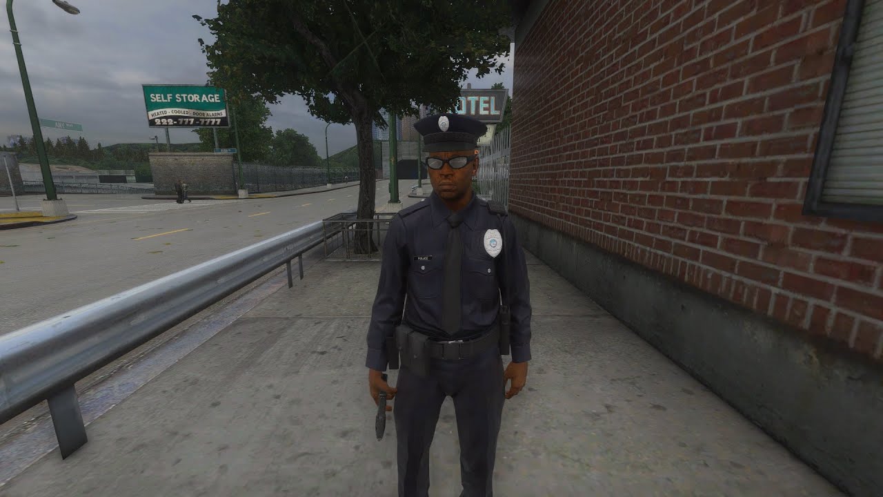 [Background Npcs] Blocking A Cop's Way - YouTube