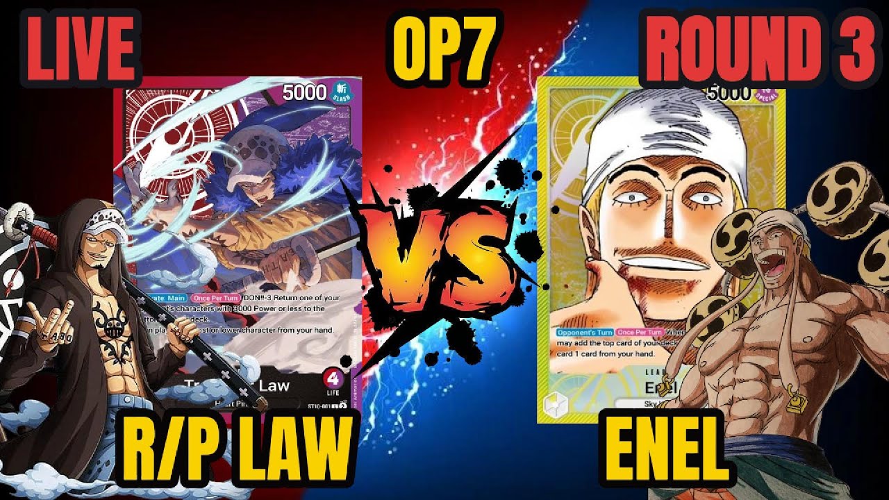 OP7 R/P Law VS. Enel | THIS GAME WON'T END 😭😭 | One Piece Card Game TCG ...