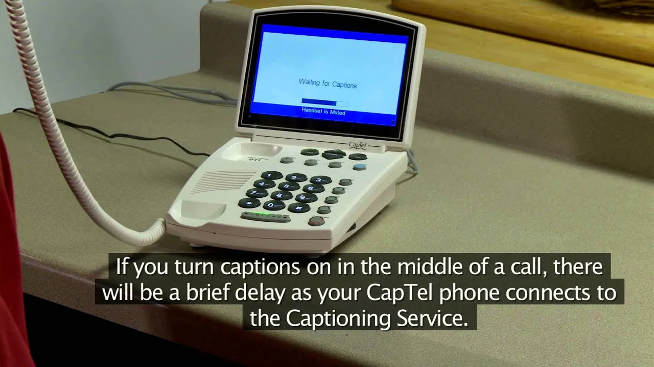 CapTel 840: Turning Captions On or Off During a Call (2-Line) - YouTube