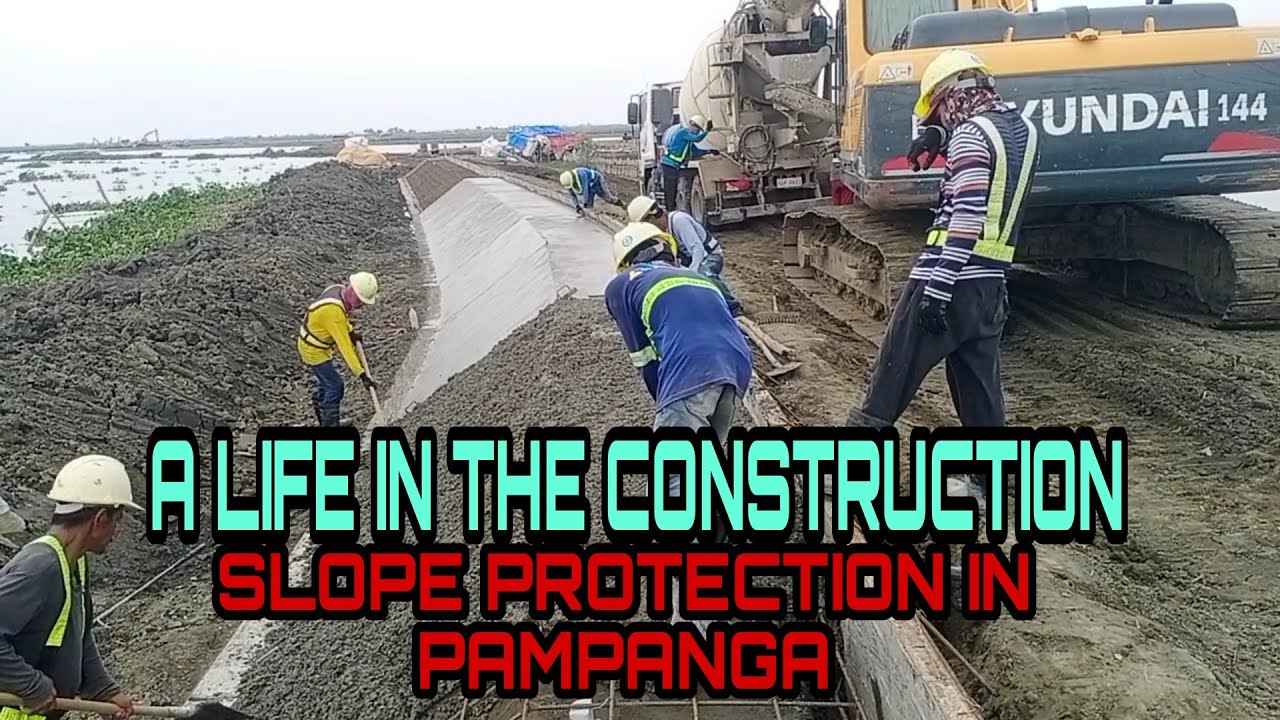 How to construct River Slope Protection || A life in Construction ...