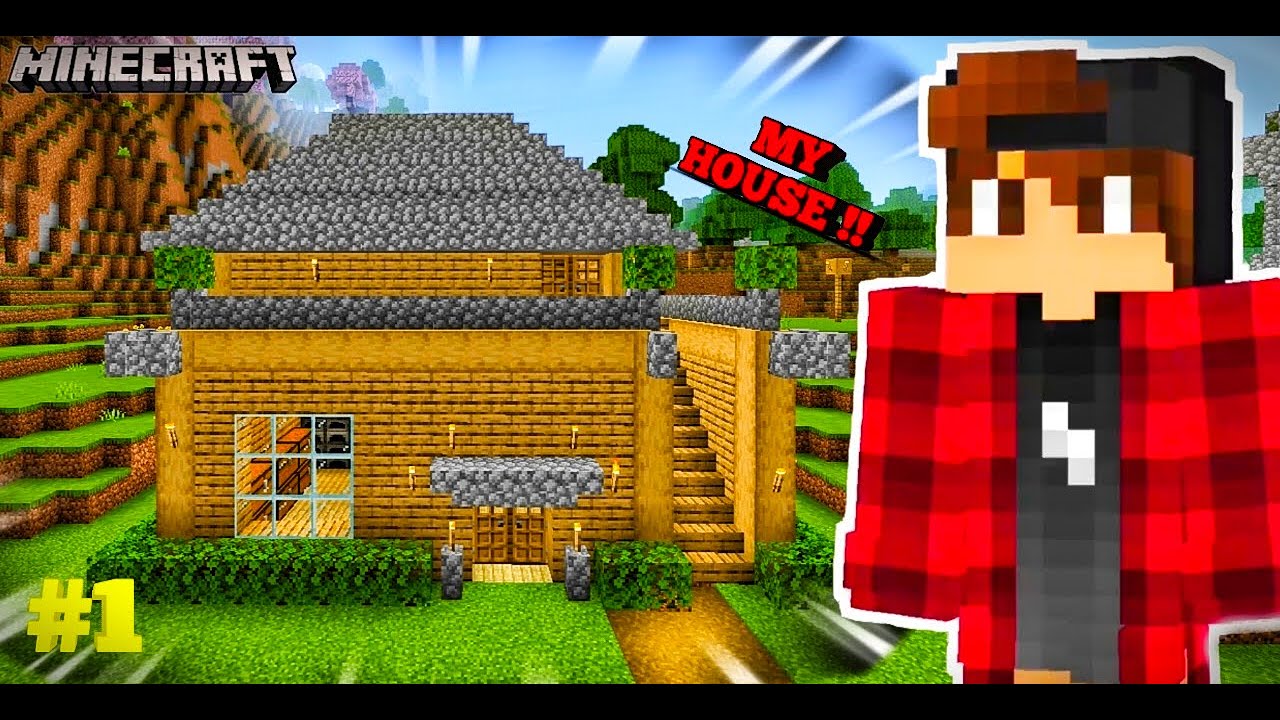 I Built a House and Found village in Minecraft and It Was Awesome ...