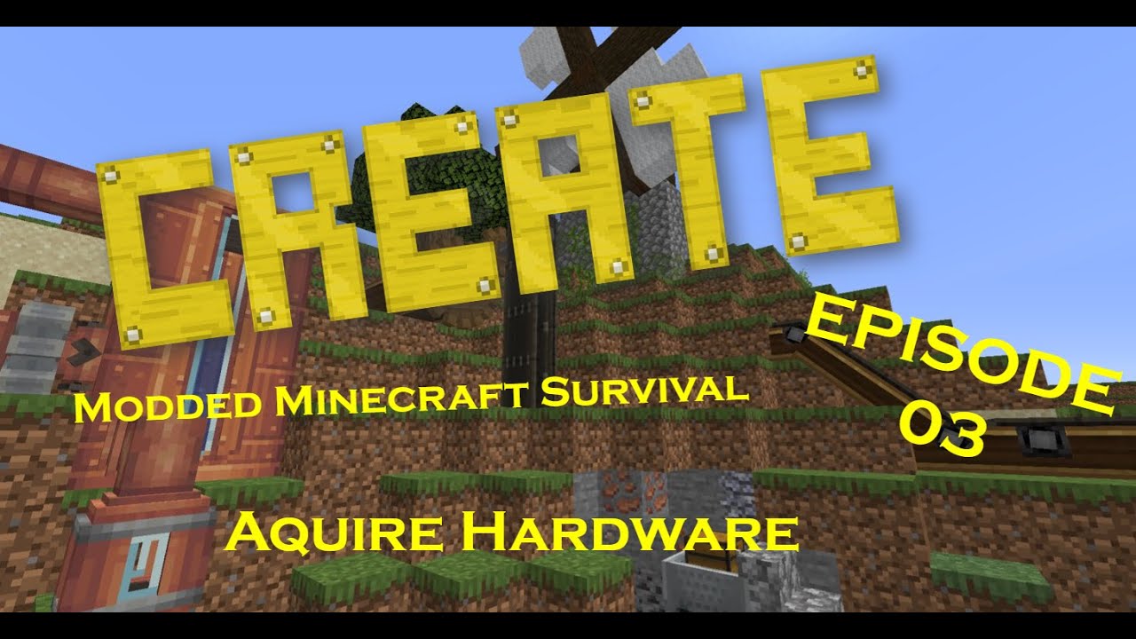 Minecraft Modded Survival - Create - Episode 3 - YouTube