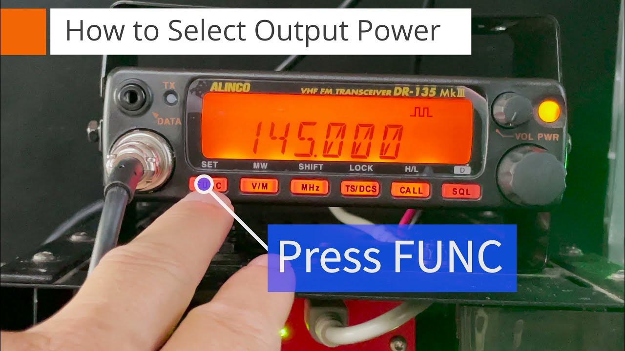 ALINCO DR-135 MkIII - Output Power - Winlink - YouTube