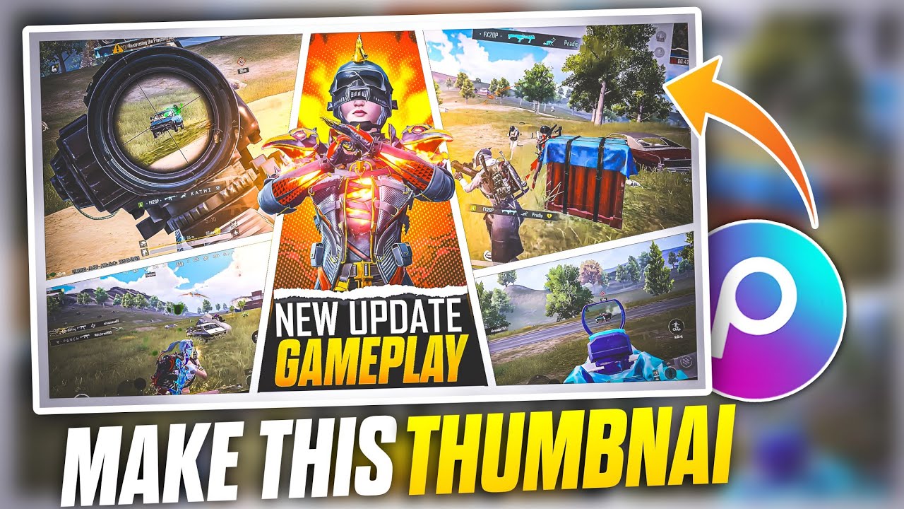 How To Make This Amazing Gaming Thumbnail in PicsArt | Easy & Pro ...