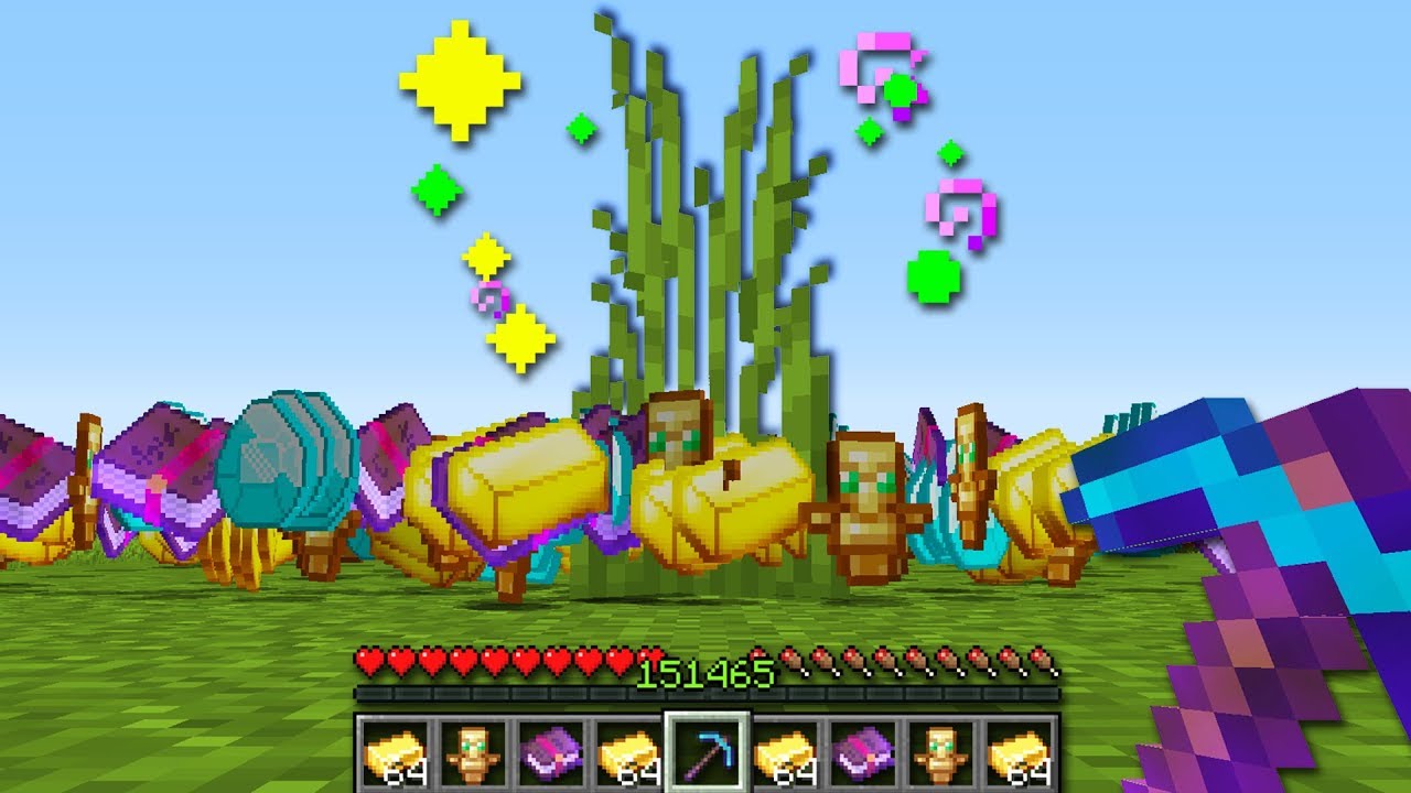 Randomizer UHC but grass drops INFINITE GOLD and DIAMONDS.... - YouTube