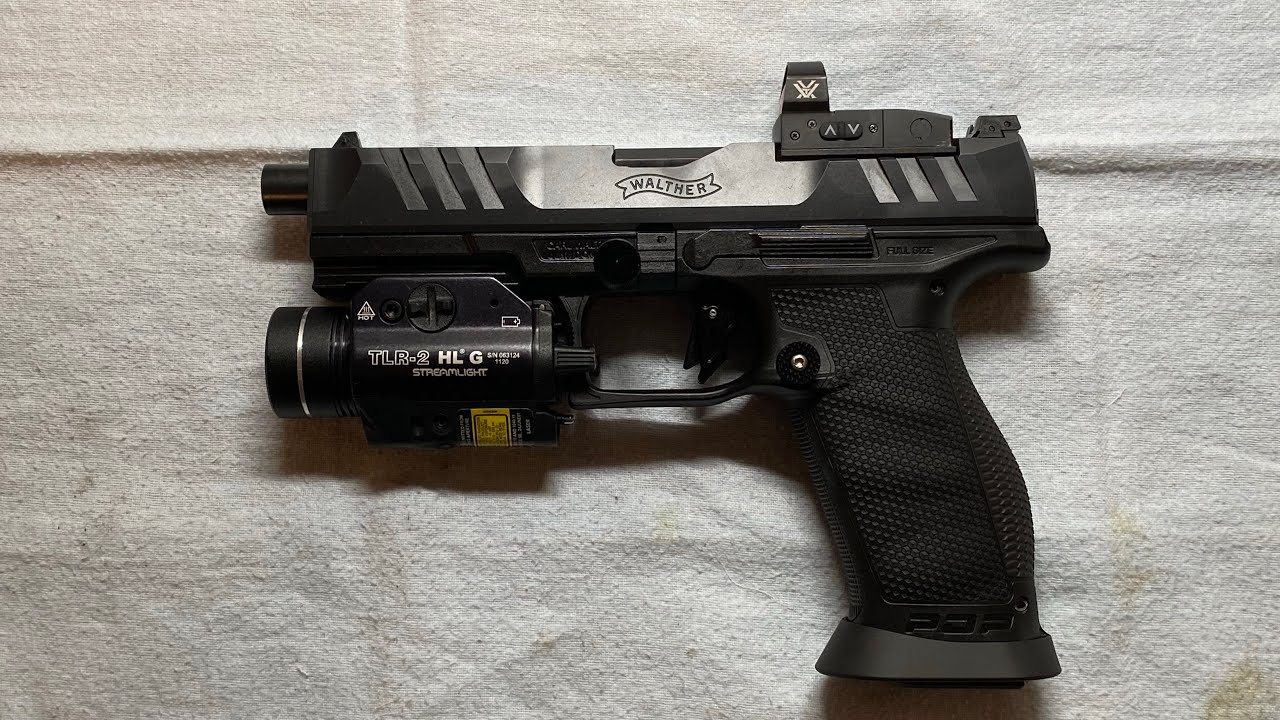 Walther PDP 4.5” Full Size with a 5” Ported Barrel, LOK Grips Weight ...