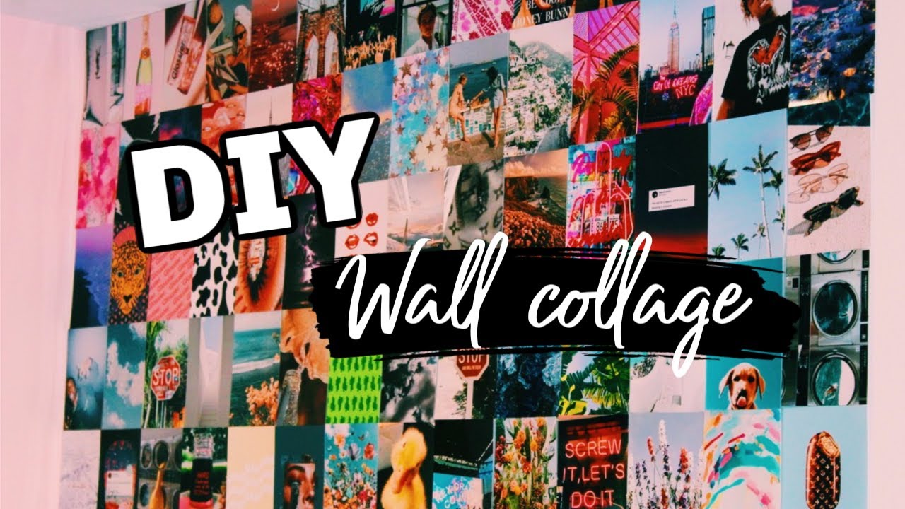 Creating a wall collage! - YouTube