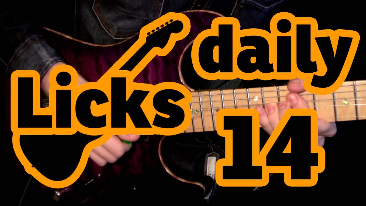 Guitar licks 14 - G major lick with backing track - YouTube