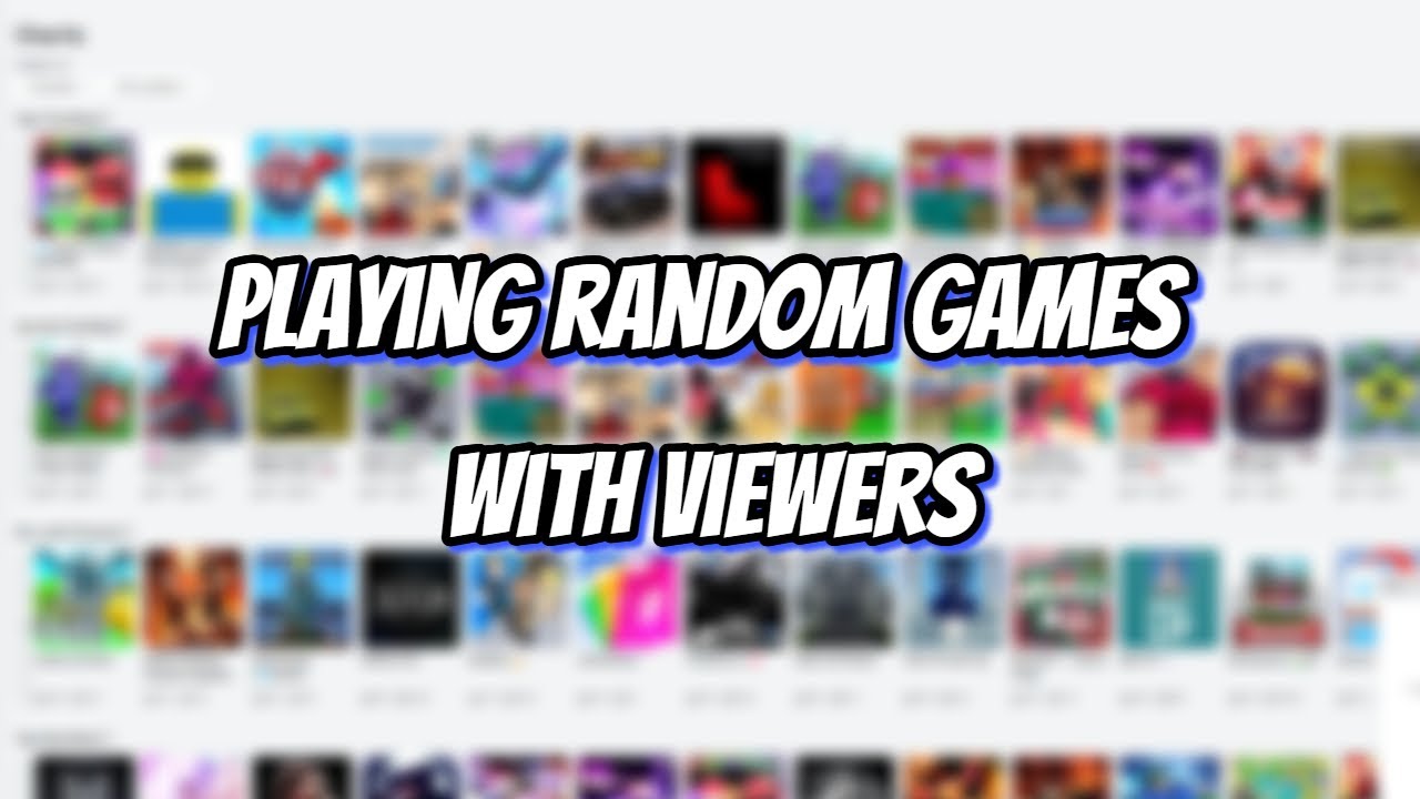 Playing Random Roblox Games Live! - YouTube